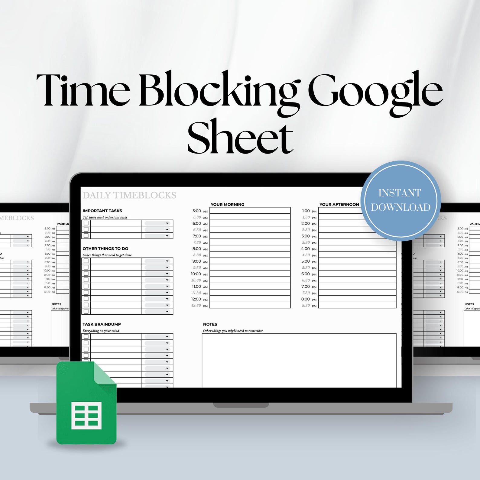 Timeboxing Planner for Daily Schedule, Productivity, Time Management ...