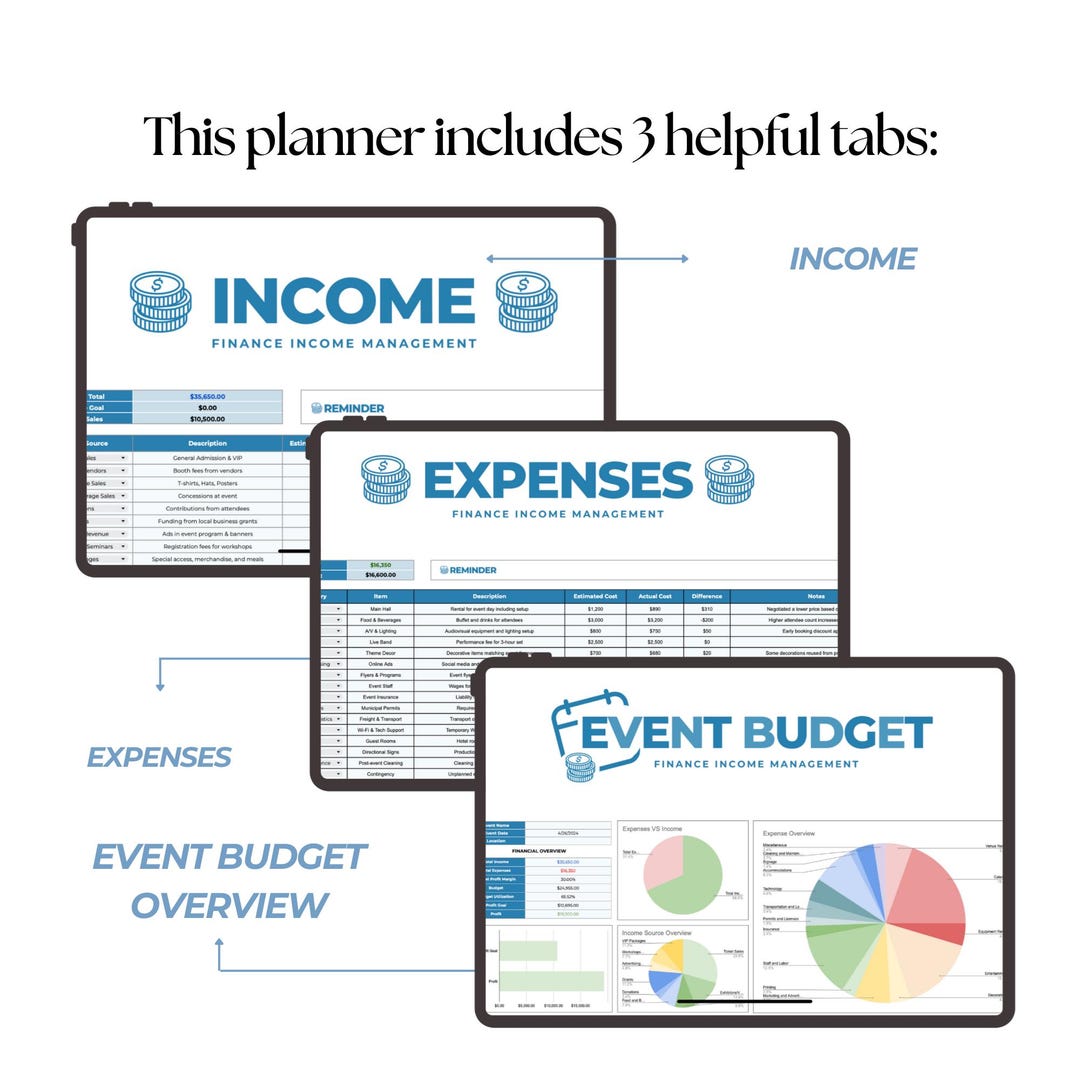 Event Budget Spreadsheet | Virtual Event Budget Spreadsheet | Google ...