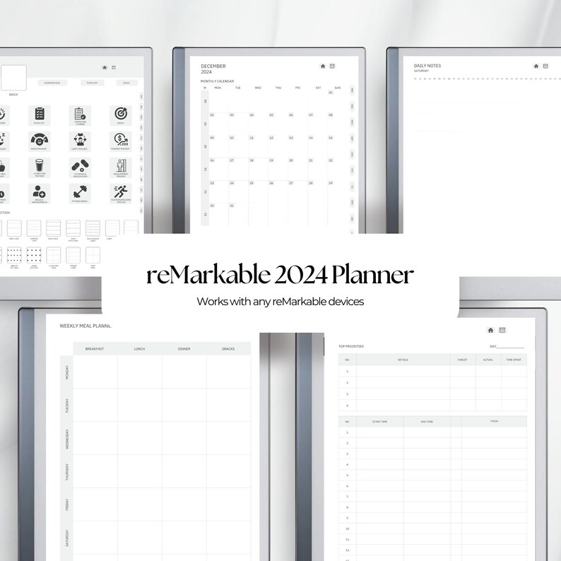 Templates for Remarkable 2 | Life Planner | Remarkable 2 Templates ...