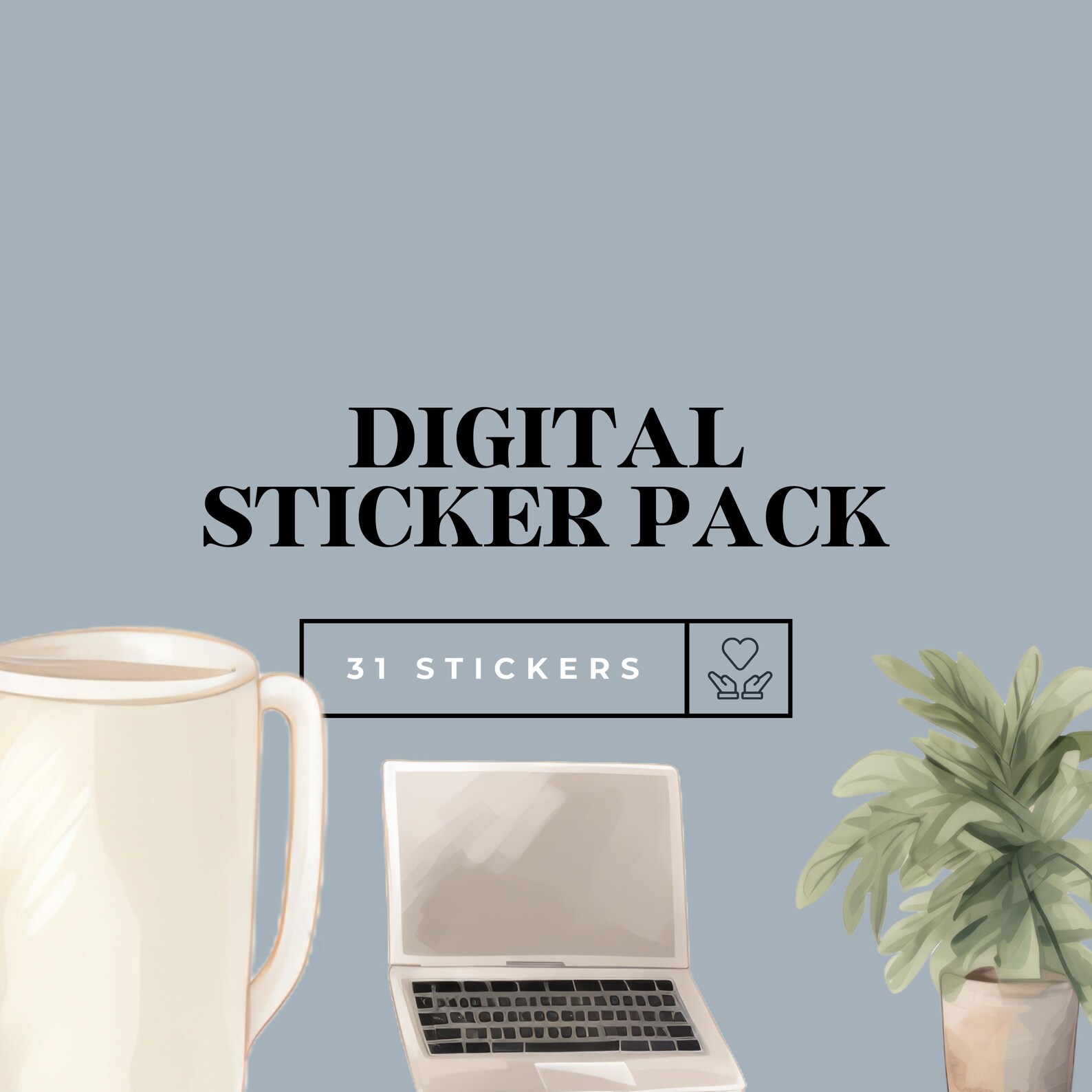 SAGE GREEN OFFICE Digital Stickers | Goodnotes Digital Stickers ...