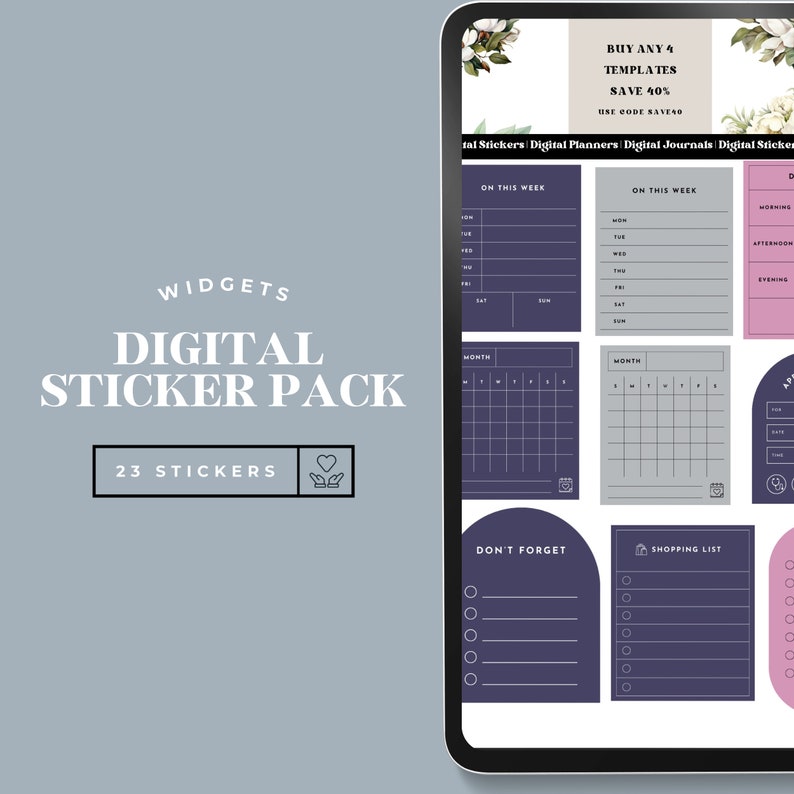 Goodnotes Stickers Neutral Planner Stickers and Widgets Digital ...