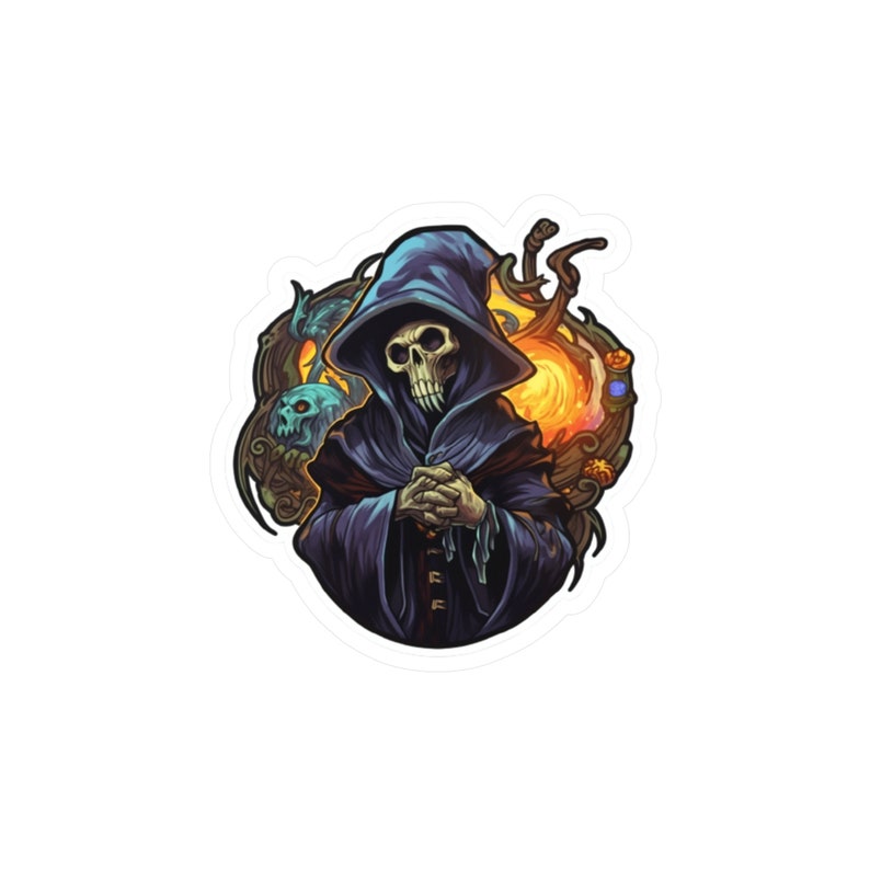 Warlock Skeleton Vinyl Decal Sticker - Etsy