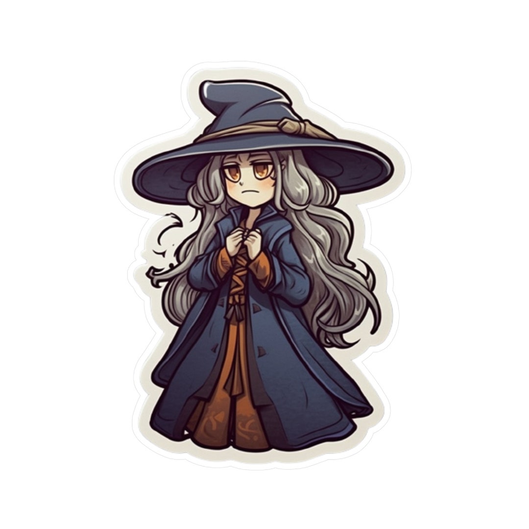 Cute Witch/wizard Vinyl Decal Sticker - Etsy