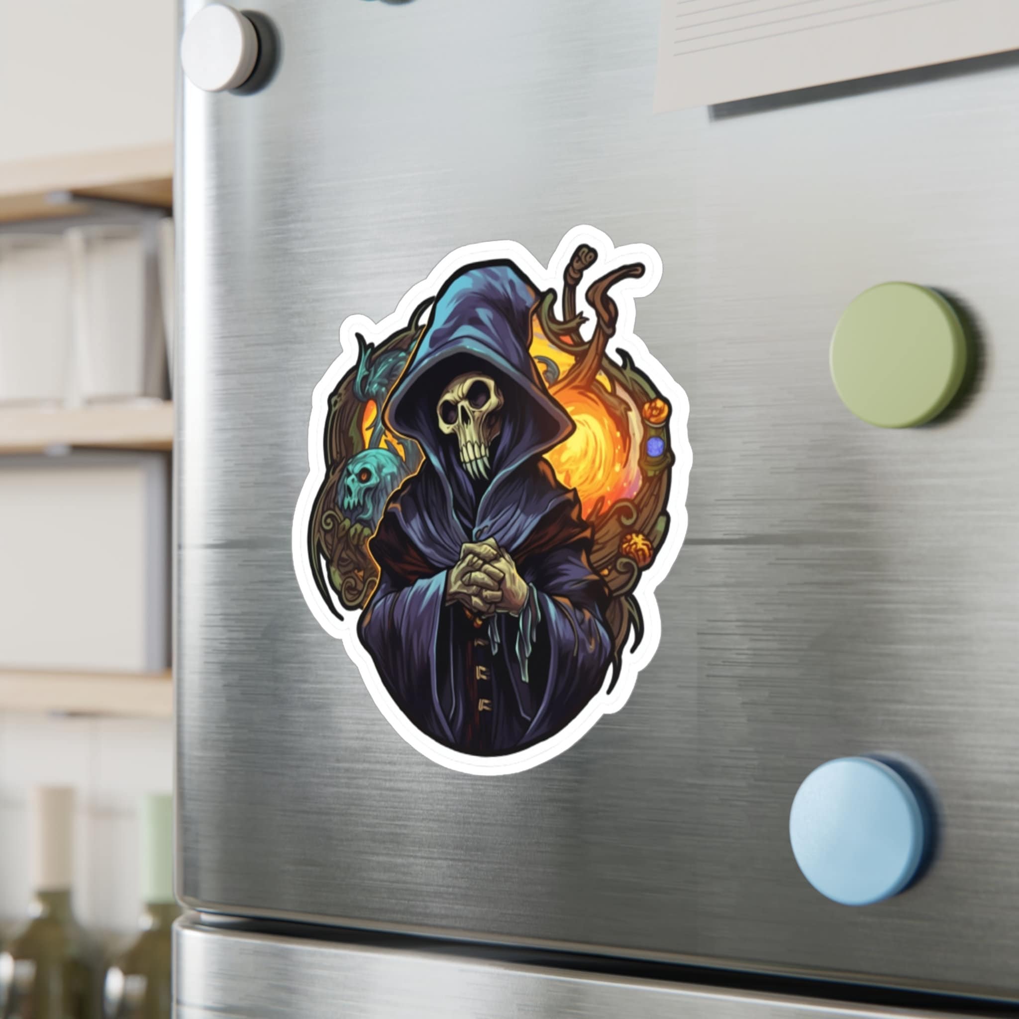 Warlock Skeleton Vinyl Decal Sticker - Etsy