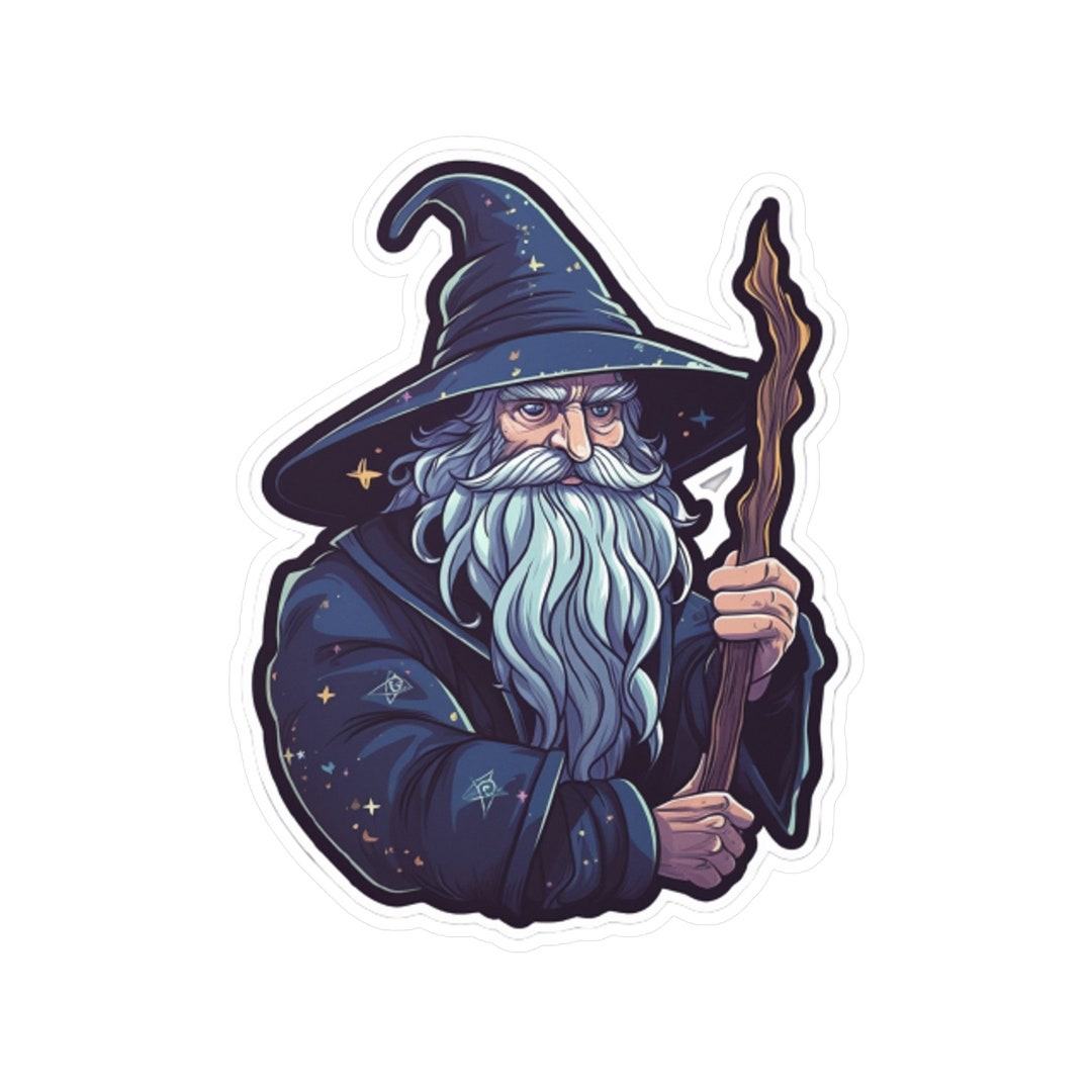 Wizard Vinyl Decal Sticker - Etsy