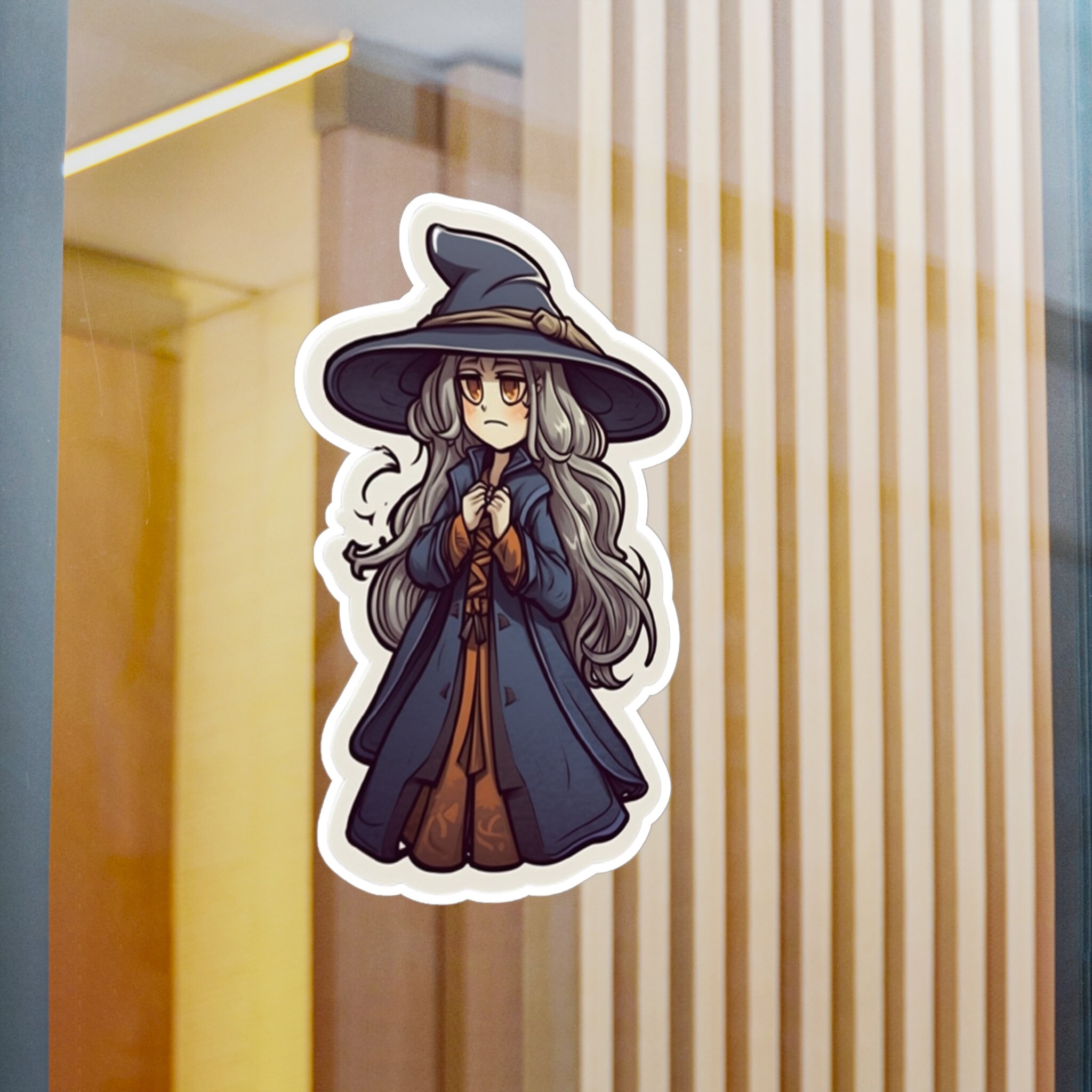Cute Witch/wizard Vinyl Decal Sticker - Etsy