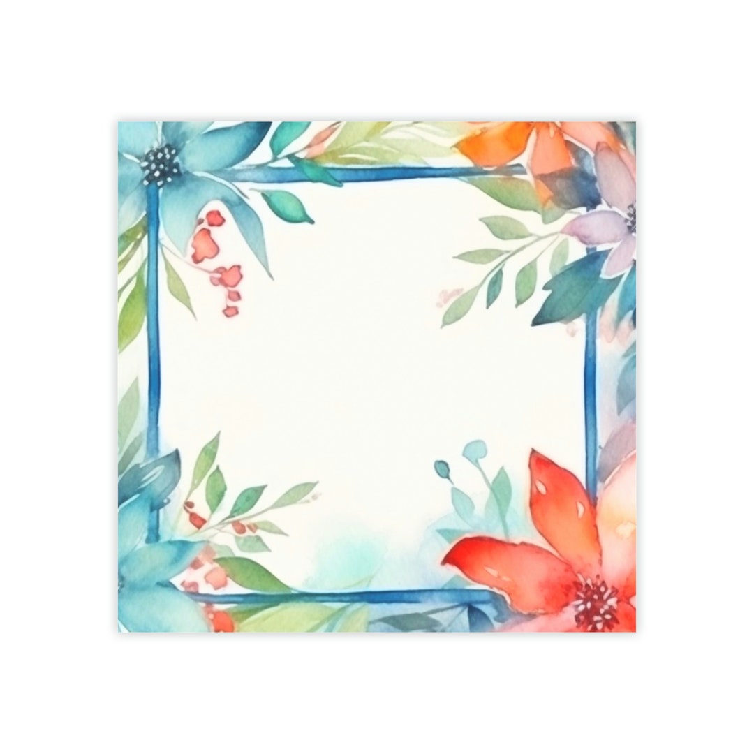 Water Color Flower Post-it® Note Pads - Etsy