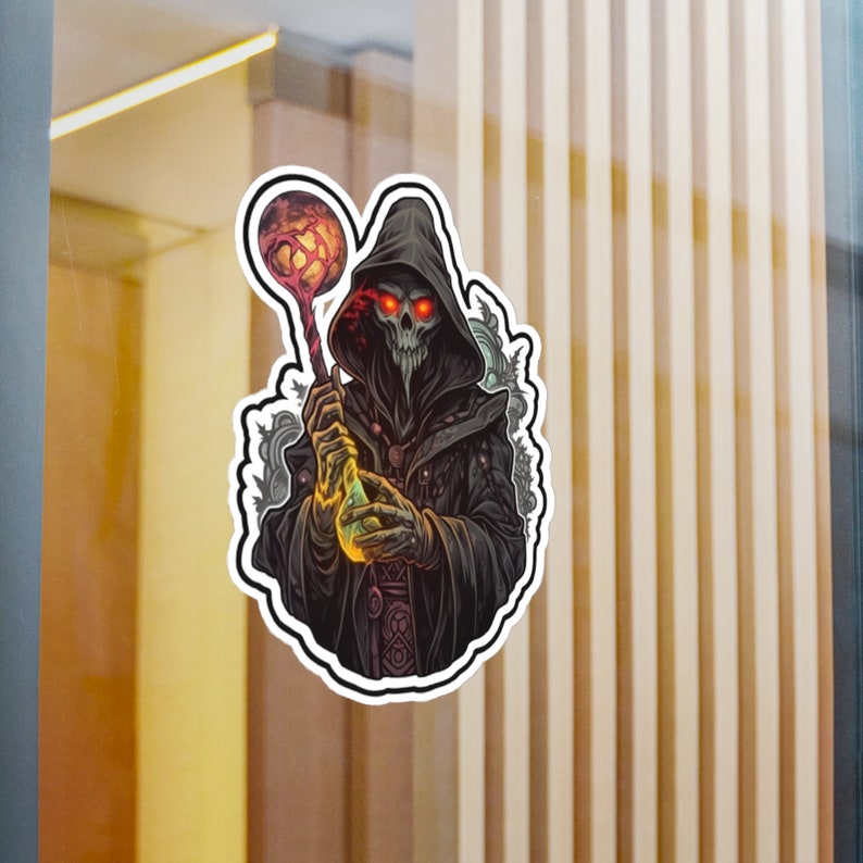 Warlock Skeleton Vinyl Decal Sticker - Etsy
