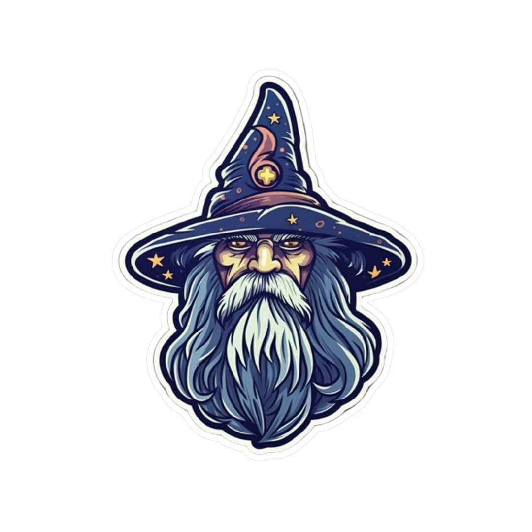 Wizard Vinyl Decal Sticker - Etsy
