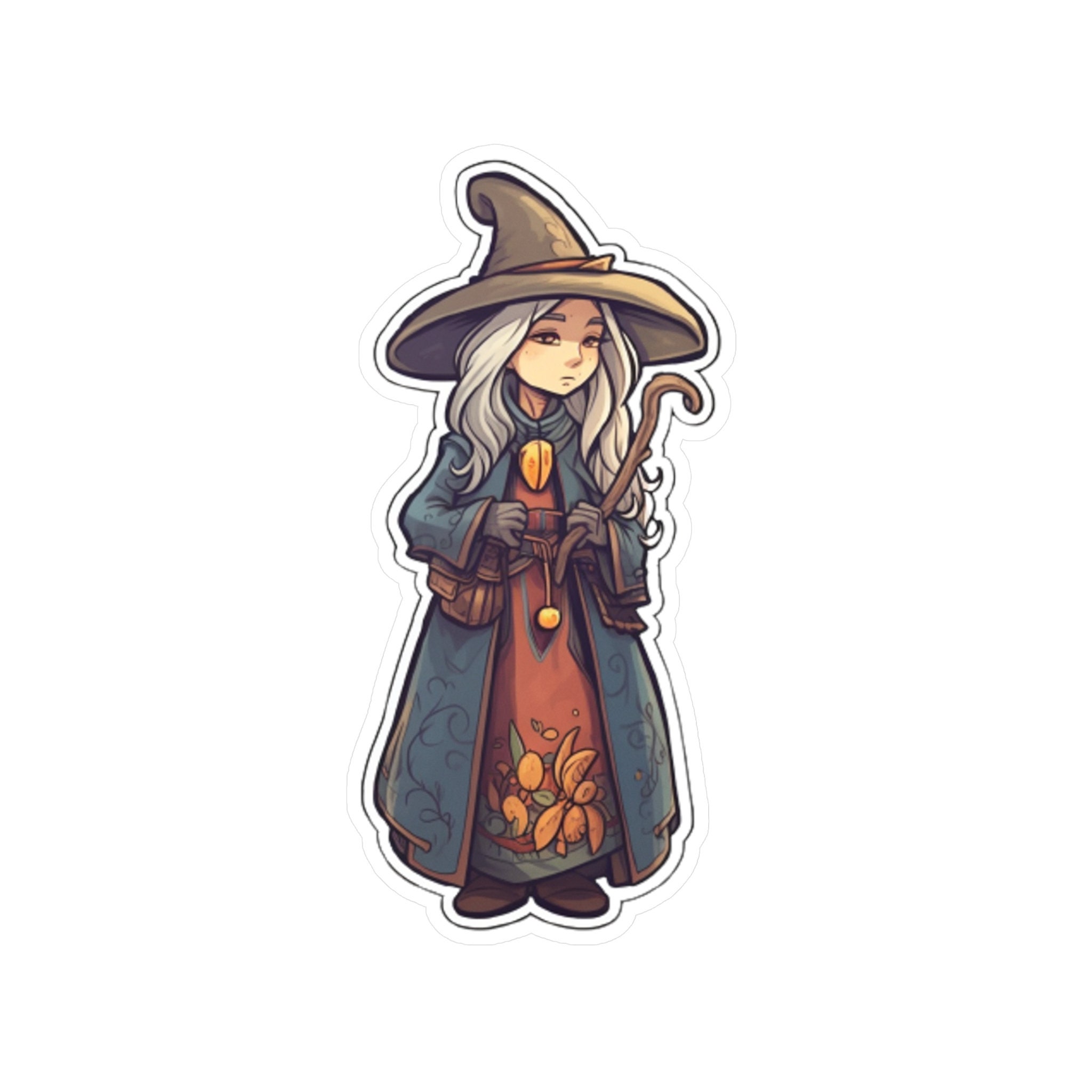Cute Witch/wizard Vinyl Decal Sticker - Etsy