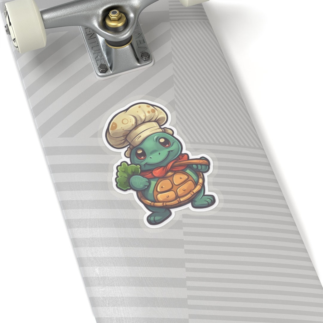 Cute Chef Turtle Stickers - Etsy