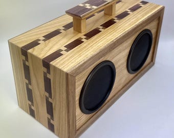 Wooden Stereo Bluetooth Box Handmade - Etsy