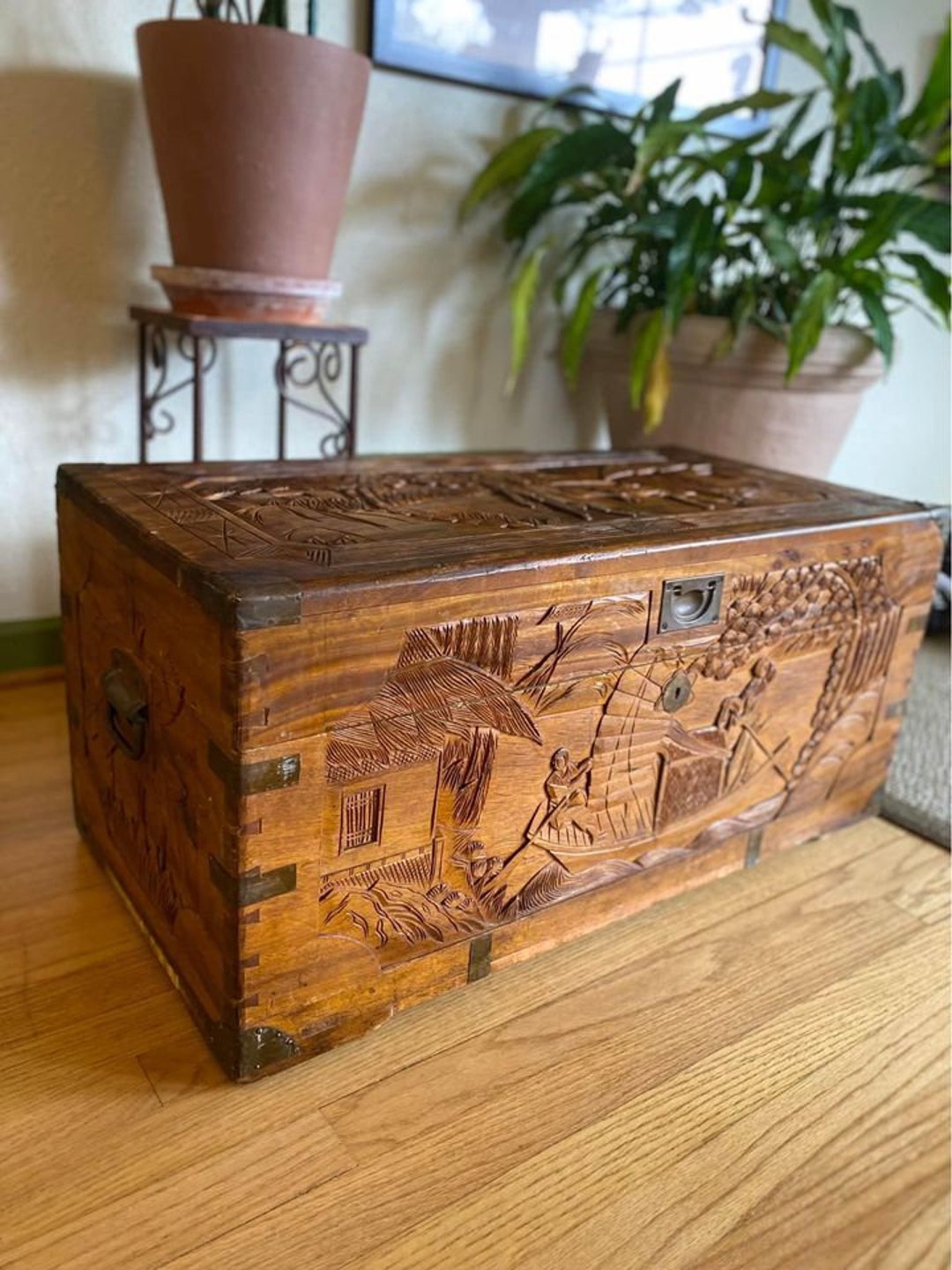 Hand-carved 18th Century Chinese Tea Chest - Etsy