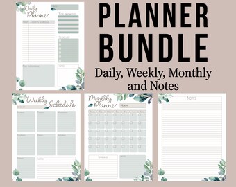 Printable Planner Bundle 2023 Simple Planner Insert Kit - Etsy