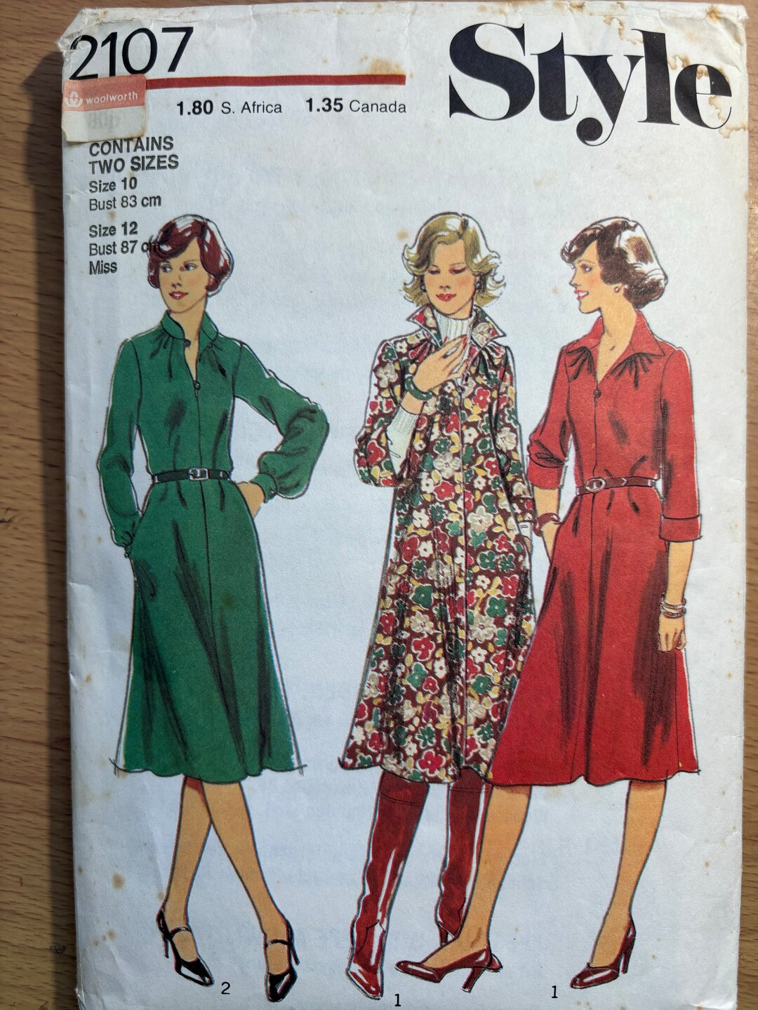 1977 Style 2107 Sewing Pattern - Etsy