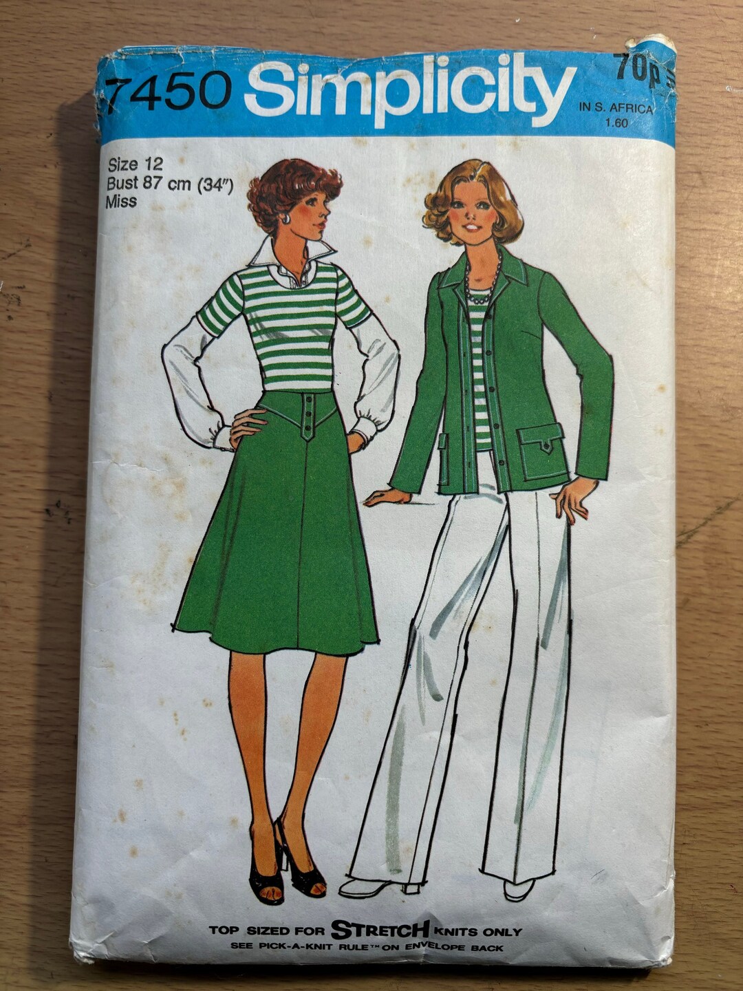 1976 Simplicity 7450 Sewing Pattern - Etsy