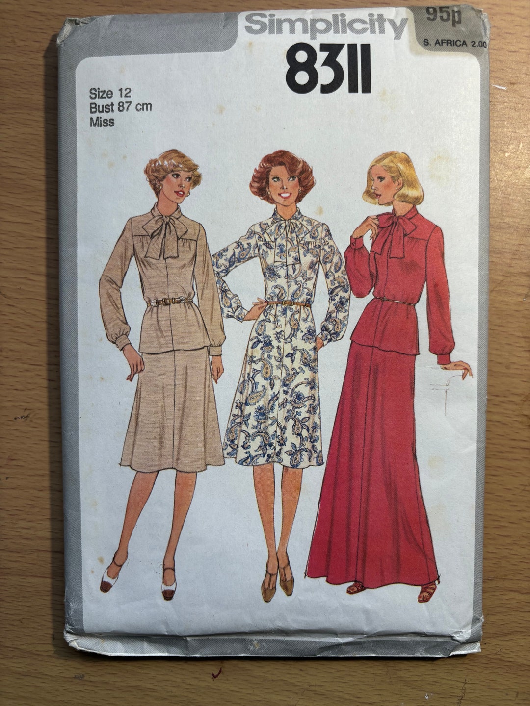 1977 Simplicity 8311 Sewing Pattern - Etsy