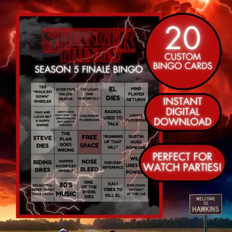 Strangers Things New Year - Etsy