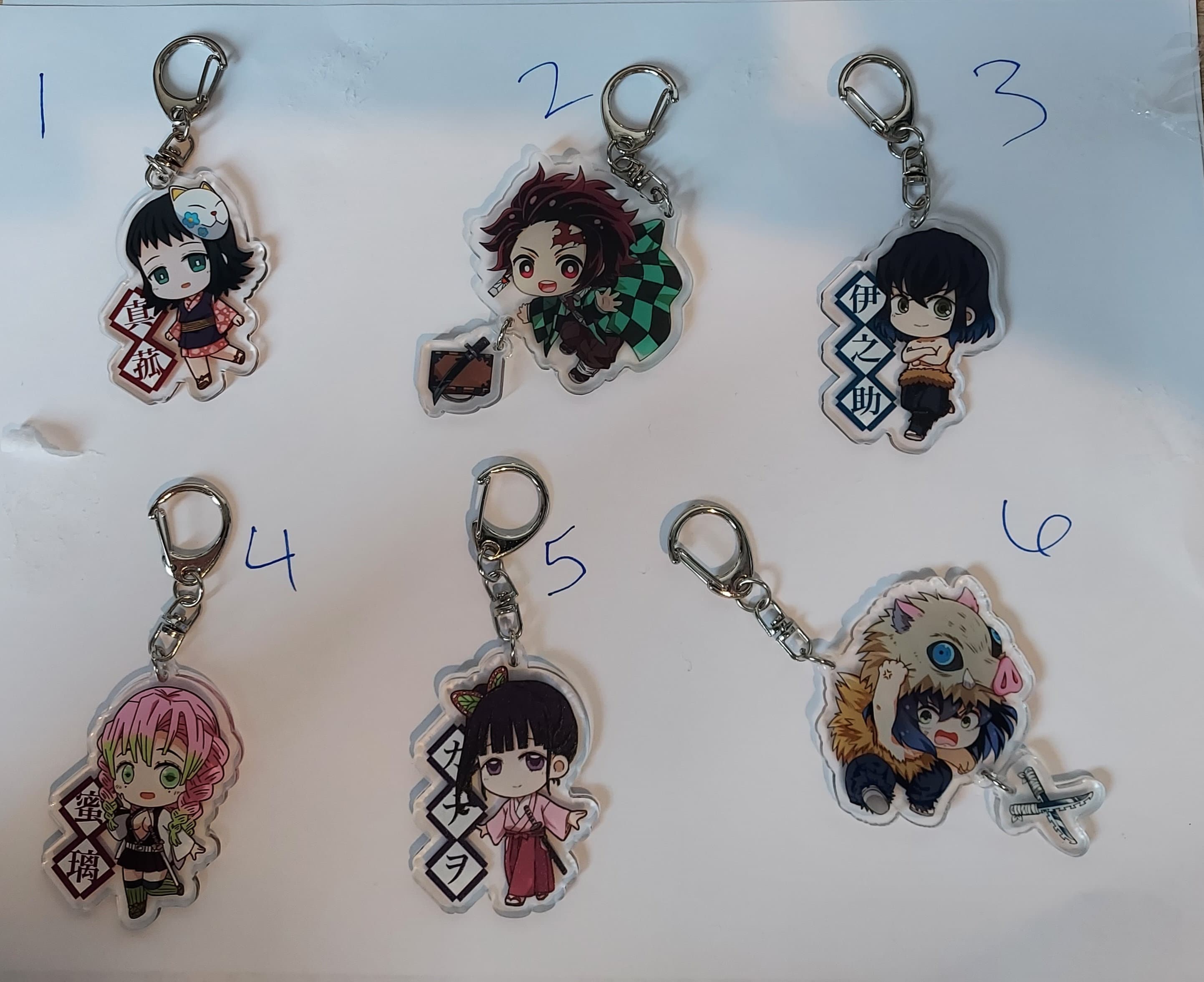 Anime Acrylic Keychains Group 2 - Etsy