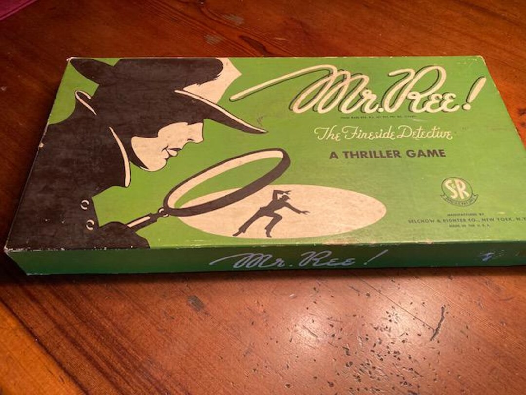 Board Game: Mr. Ree! 1940's Detective Game--players Murder One Another ...