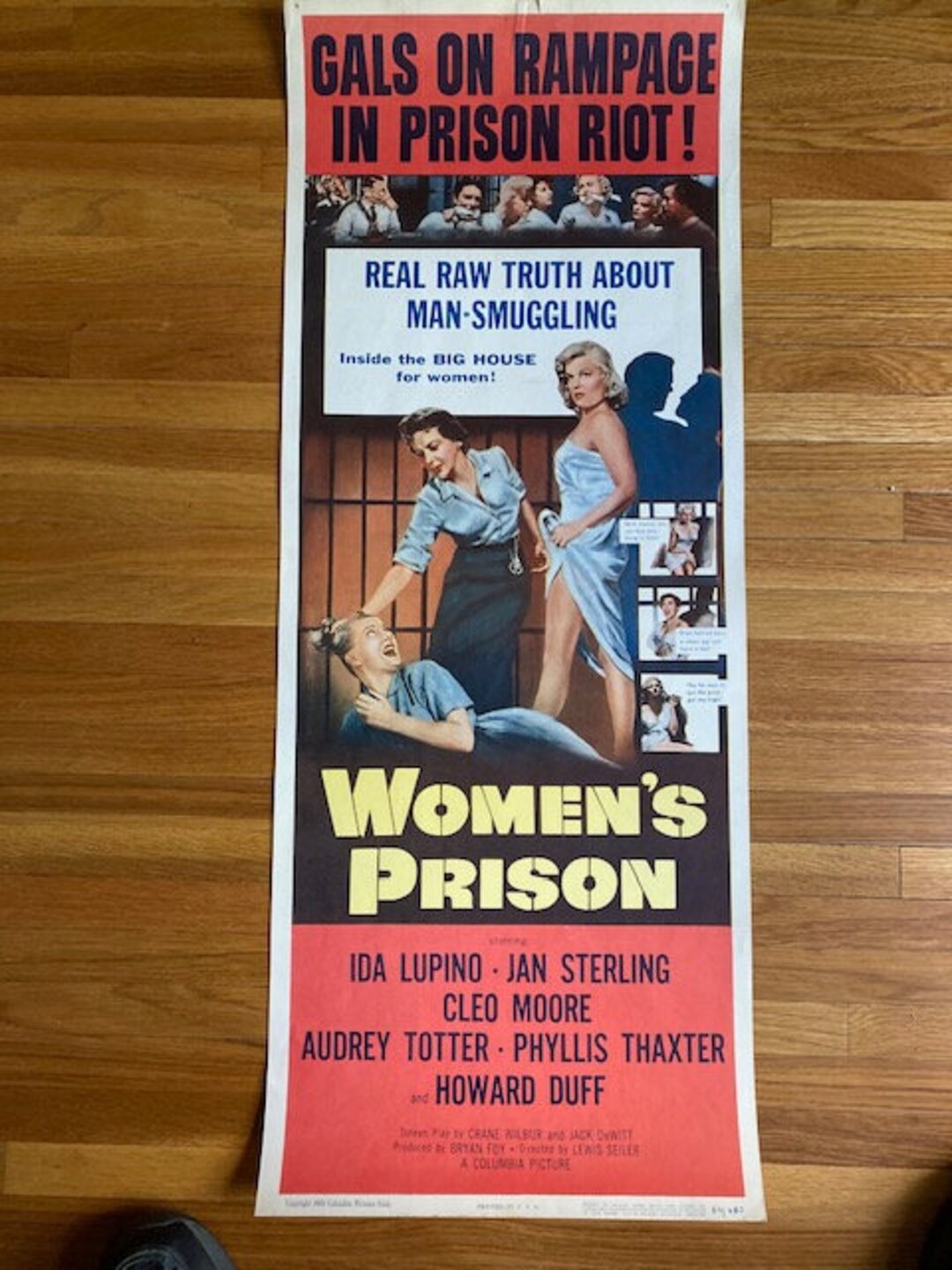 Noir Movie Poster, Women's Prison! Sensational Expose With Ida Lupino ...