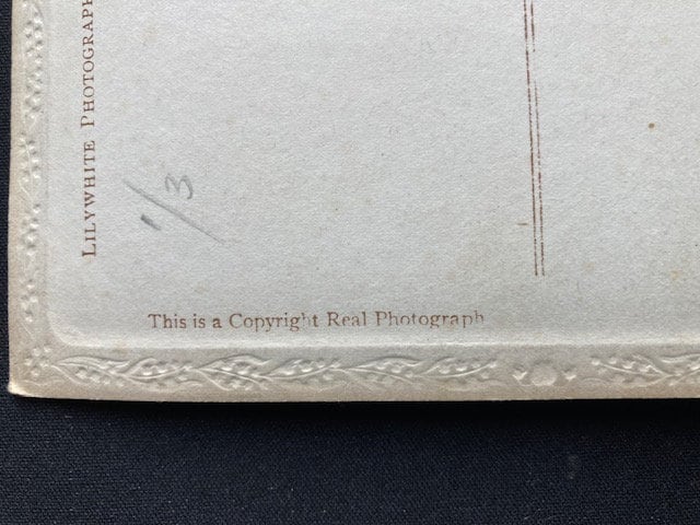 3 Tinted Pretty Lady Postcards, Lilywhite Embroidery, Made in England ...