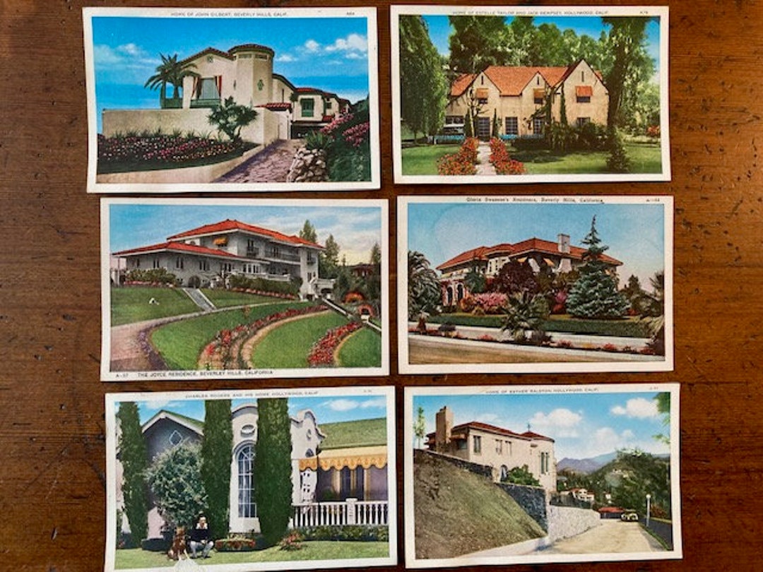 6 Movie Star Homes Hollywood, Unsent, Swanson, John Gilbert, Jack ...