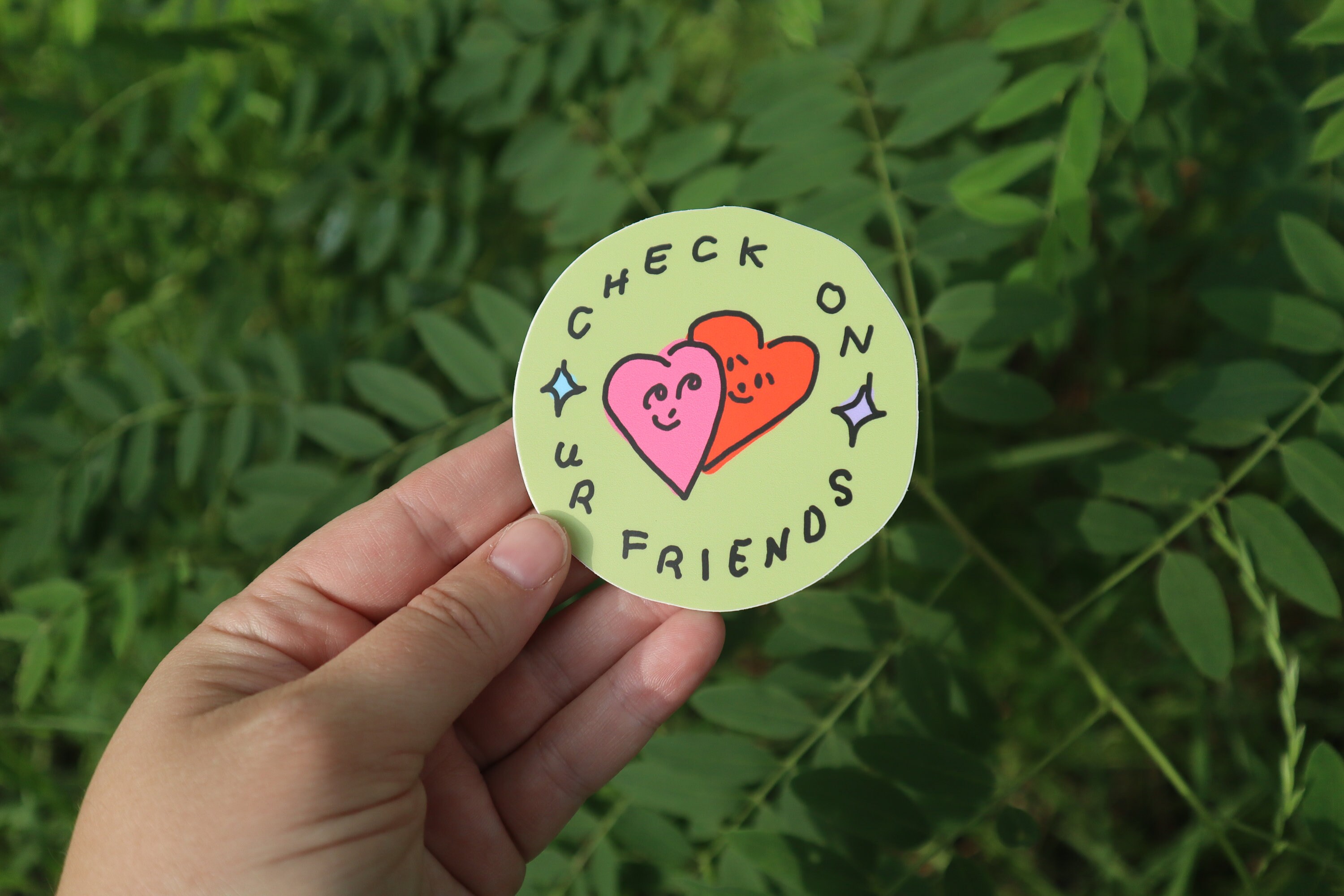 Check on Ur Friends Sticker - Etsy