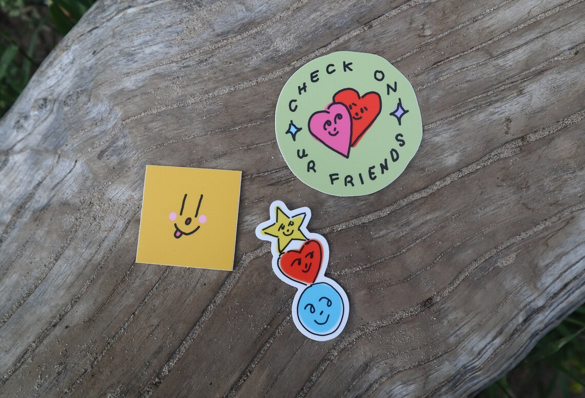Check on Ur Friends Sticker - Etsy