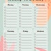Cute Flower Pattern Weekly To-do List - Digital Download - Etsy
