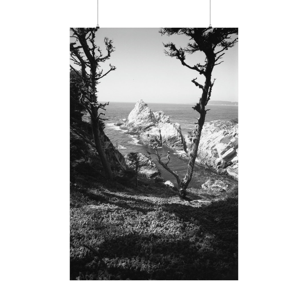 Great Pinnacle Point Lobos Black and White Photo on Premium Matte ...
