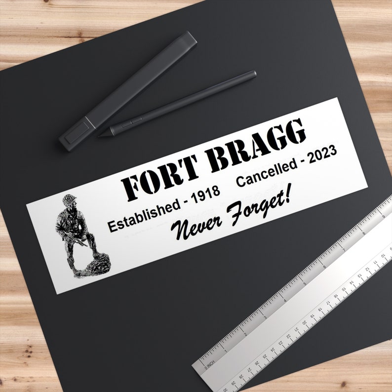 Fort Bragg, Never Forget - Bumper Sticker - Etsy