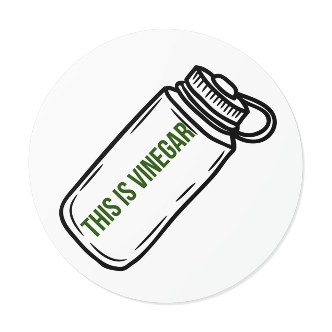 This is Vinegar Water Bottle Sticker, Water Bottle Sticker, Funny ...