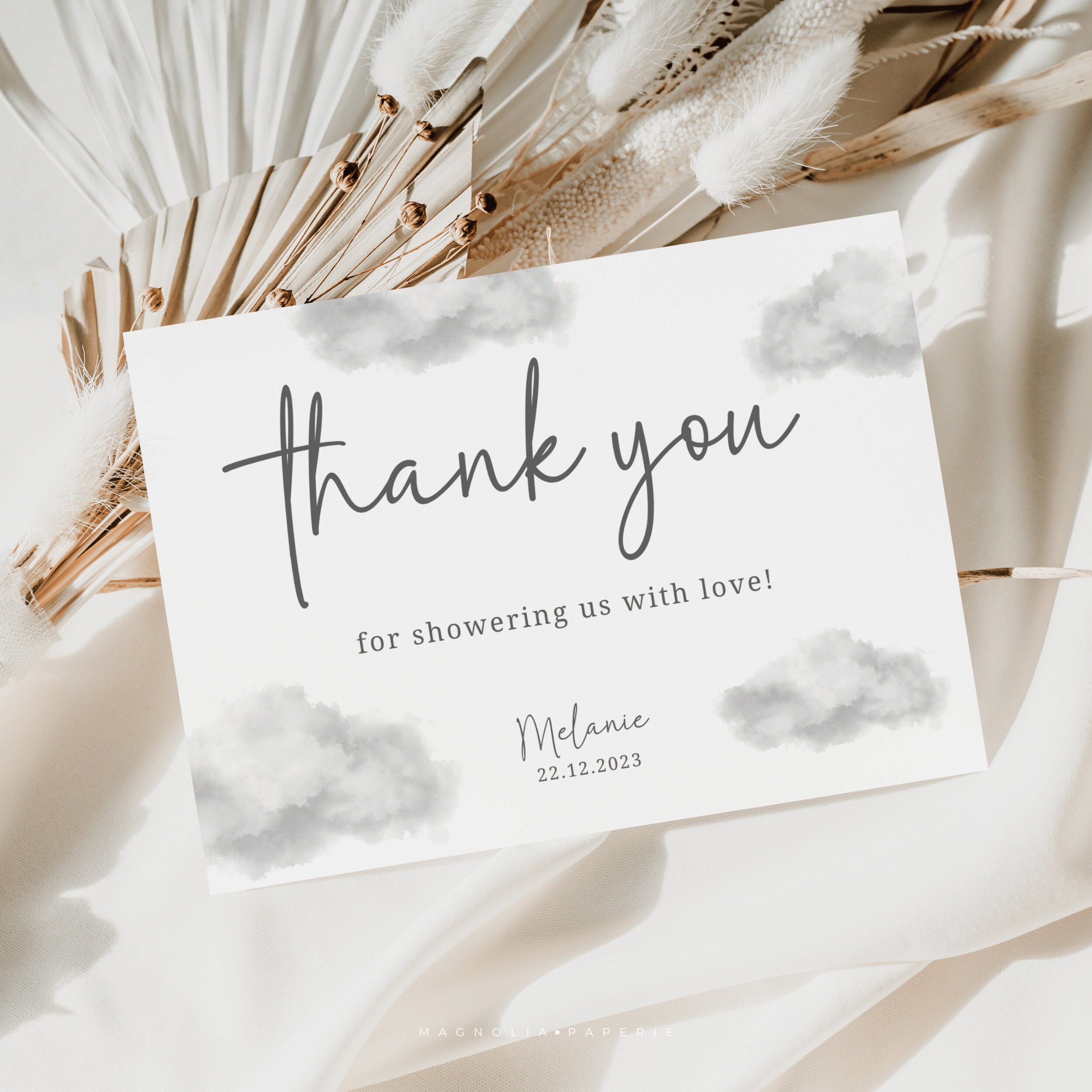 Cloud 9 Baby Shower Invitation Set Realistic Cloud Nine Baby Shower ...