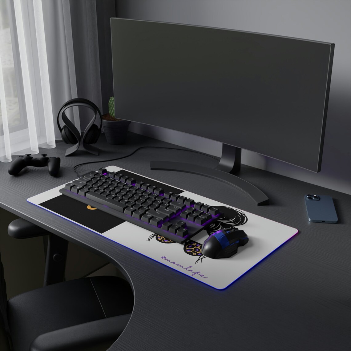 LED Gaming Mouse Pad - Etsy