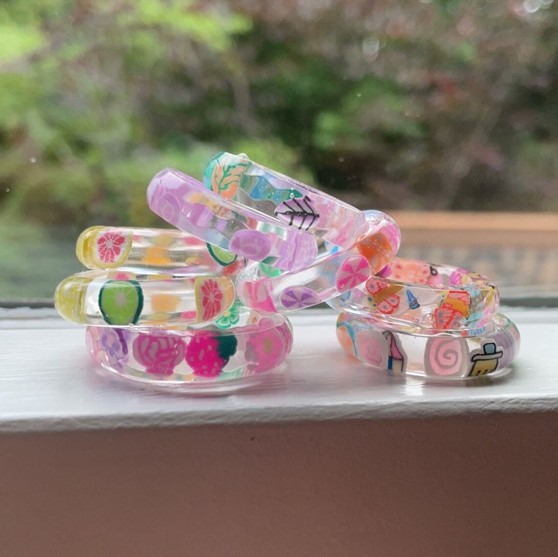 Assorted Cute Resin Rings - Etsy