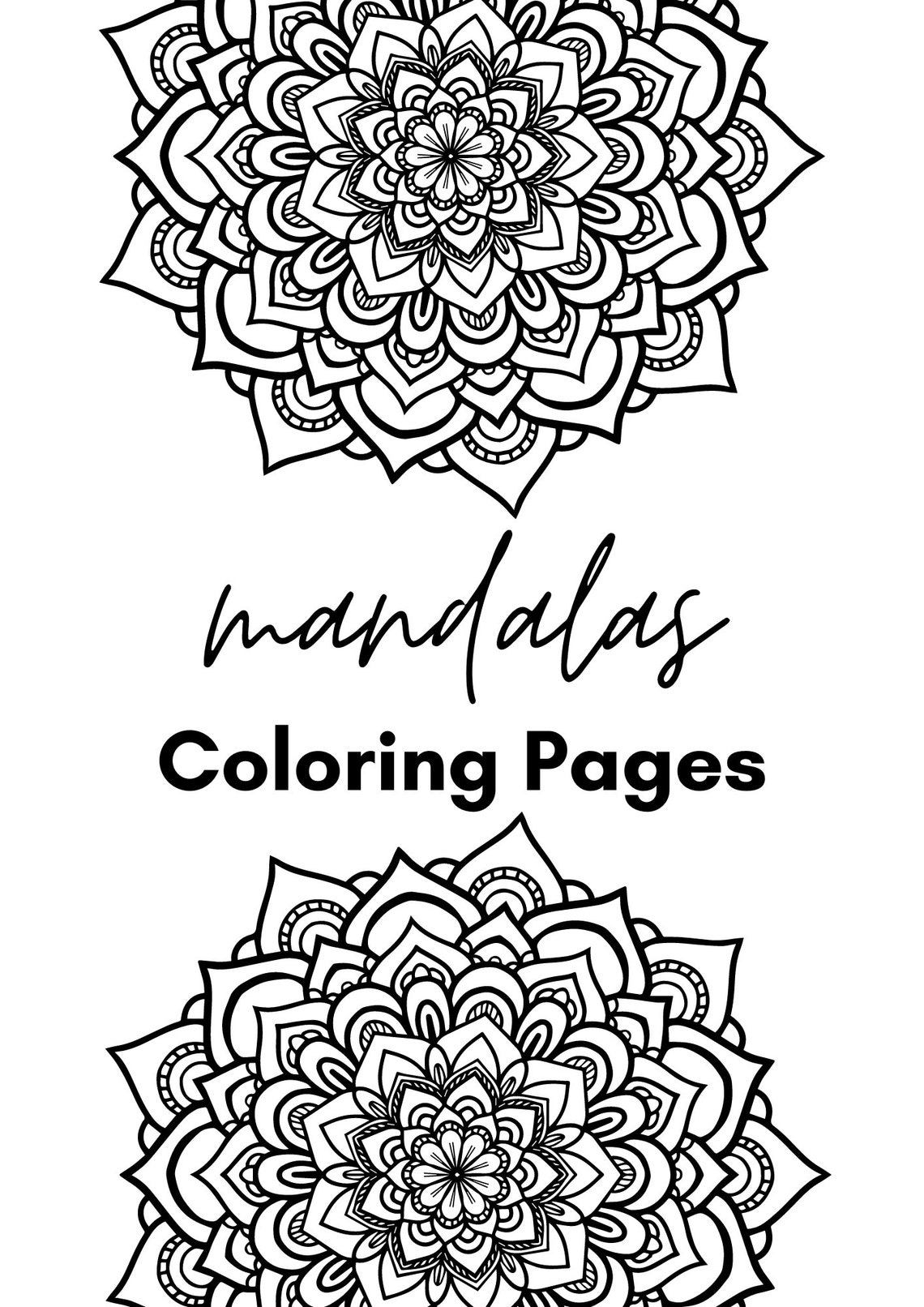 Mandala Coloring Page, Printable Coloring Pages, Relaxing Coloring ...