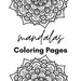 Mandala Coloring Page, Printable Coloring Pages, Relaxing Coloring ...