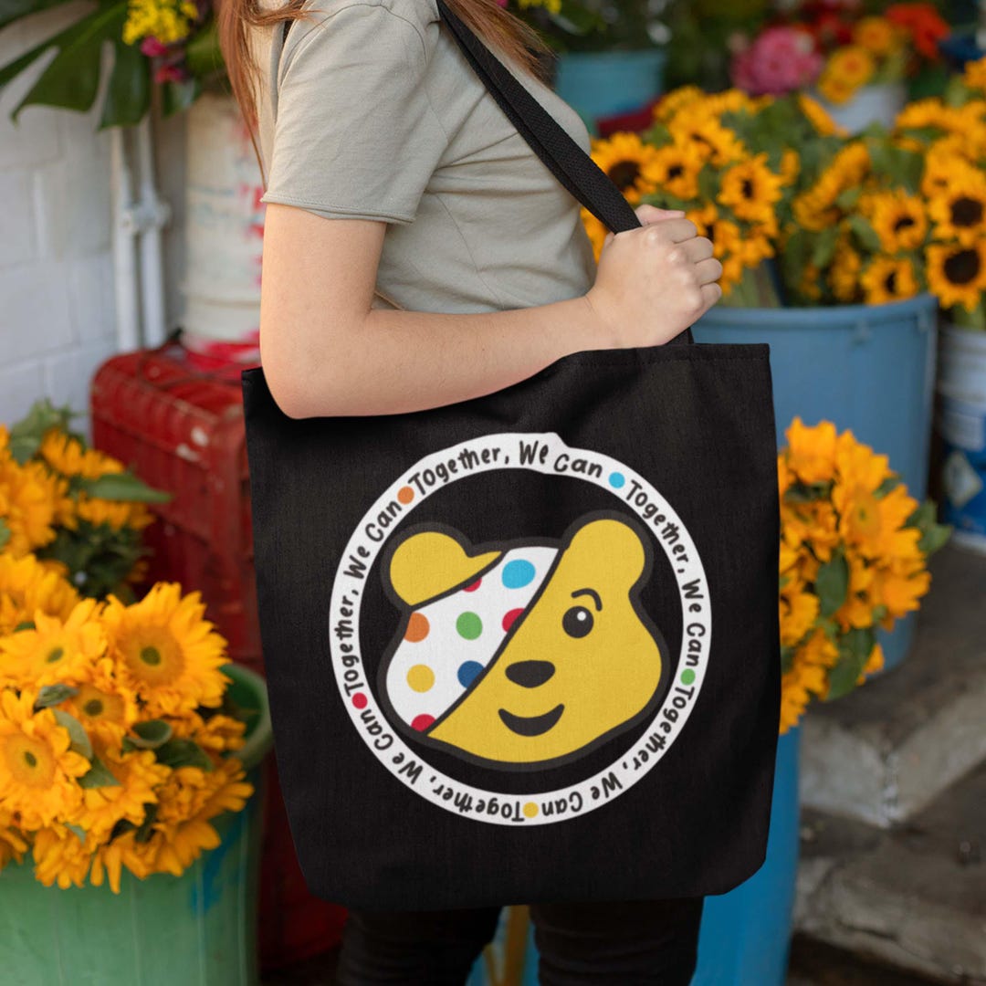 Spotty Eyepatch Pudsey Bear Awareness Tote Bag, Children in Need 2024 ...