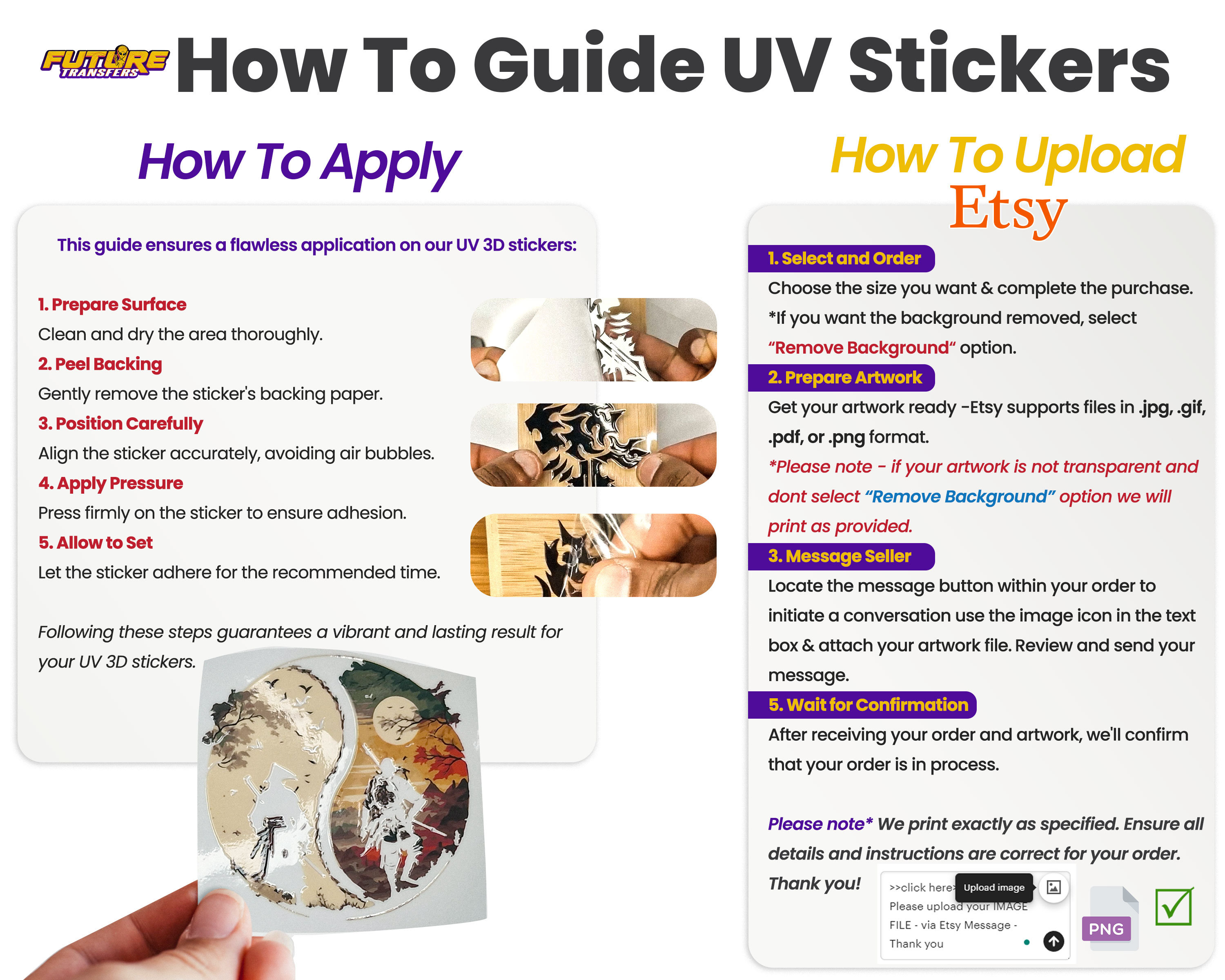 3D UV Acrylic Gang Sheet, Personalised DTF Diy Sticker, Any Custom Logo ...