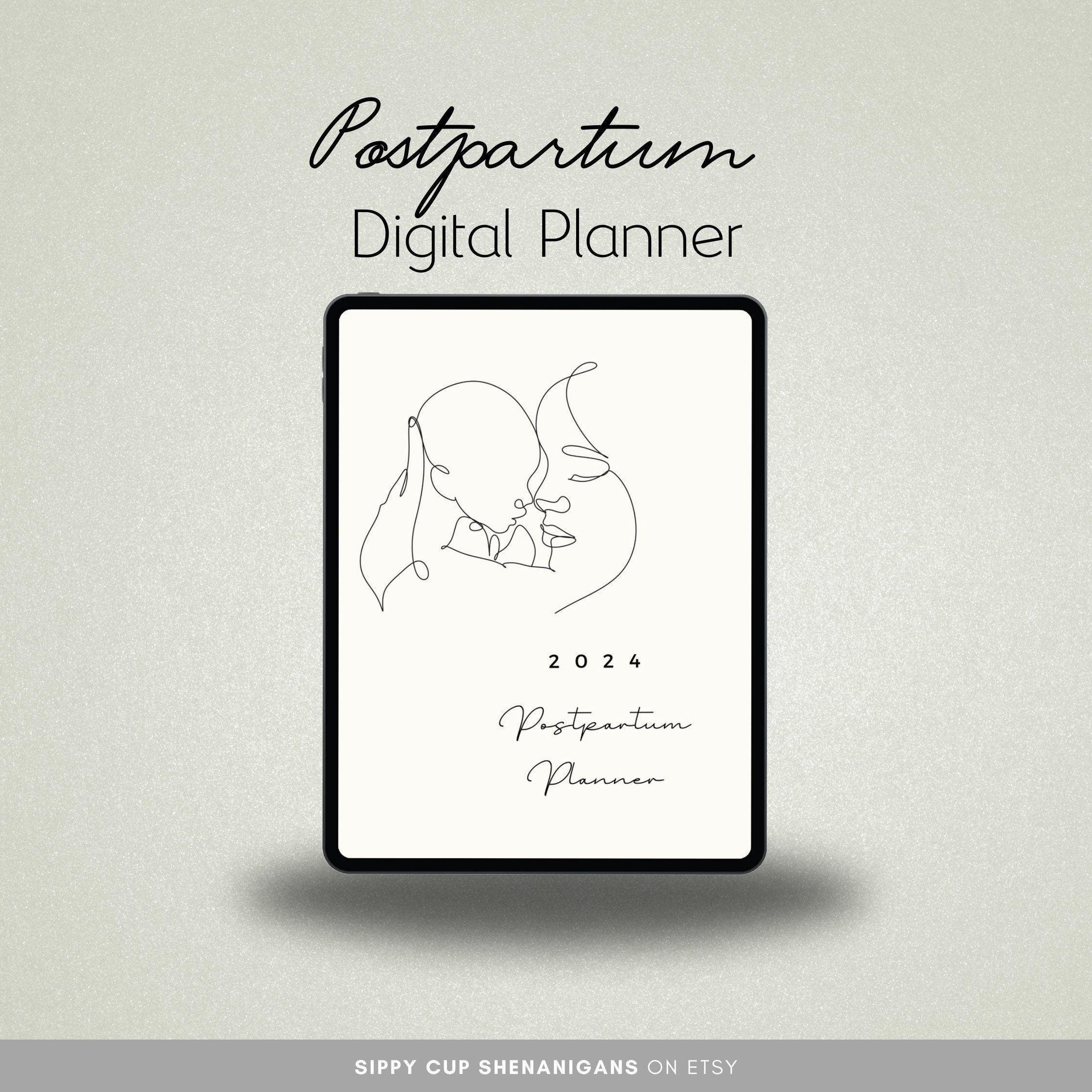 Postpartum Digital 2024 Planner | Postpartum Support | Baby Tracker ...