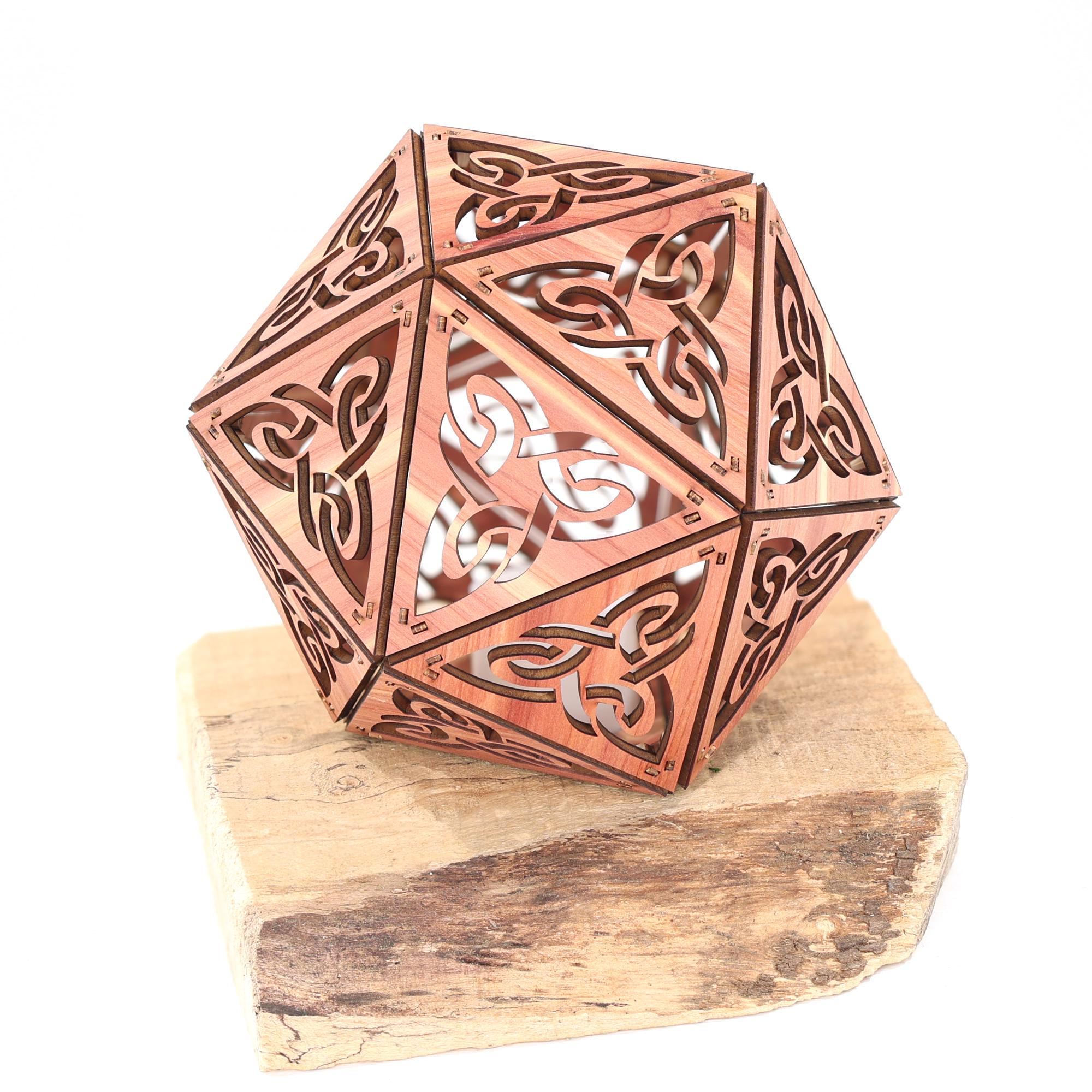 Celtic Knot Shadow Lamp: Eastern Red Cedar LED Accent Light, 4 Designs ...