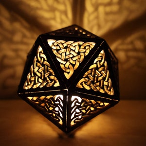 Celtic Knot Shadow Lamp: Eastern Red Cedar LED Accent Light, 4 Designs ...