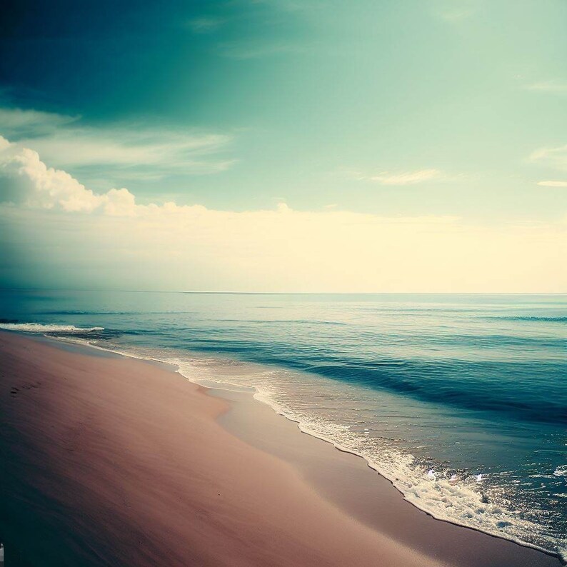 4 Digital Beach Backgrounds. Peaceful, Vibrant Digital Wallpapers for ...