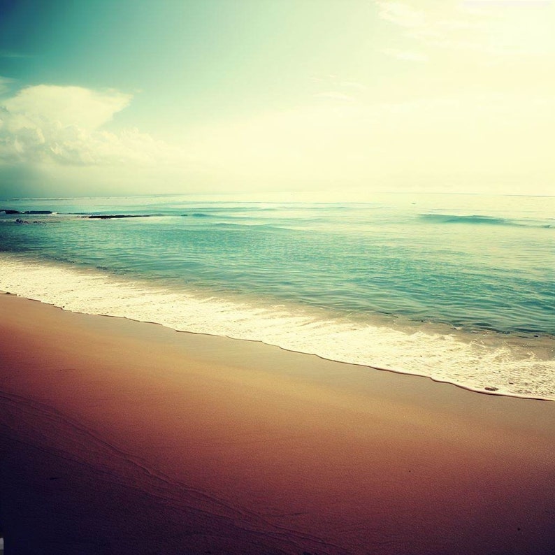 4 Digital Beach Backgrounds. Peaceful, Vibrant Digital Wallpapers for ...