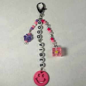 Good Vibes Bead Keychains - Etsy