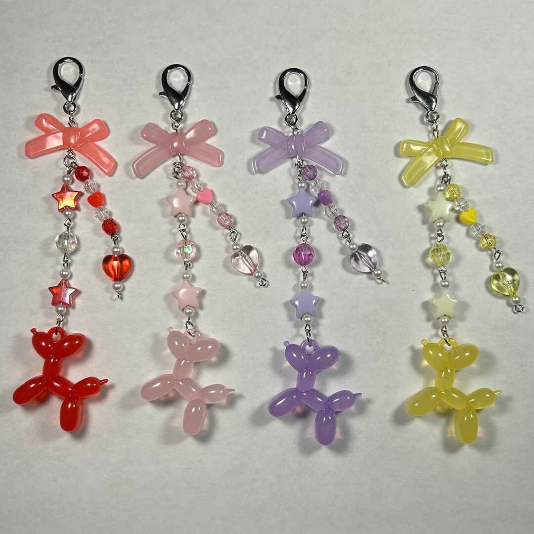 Balloon Dog Keychains - Etsy