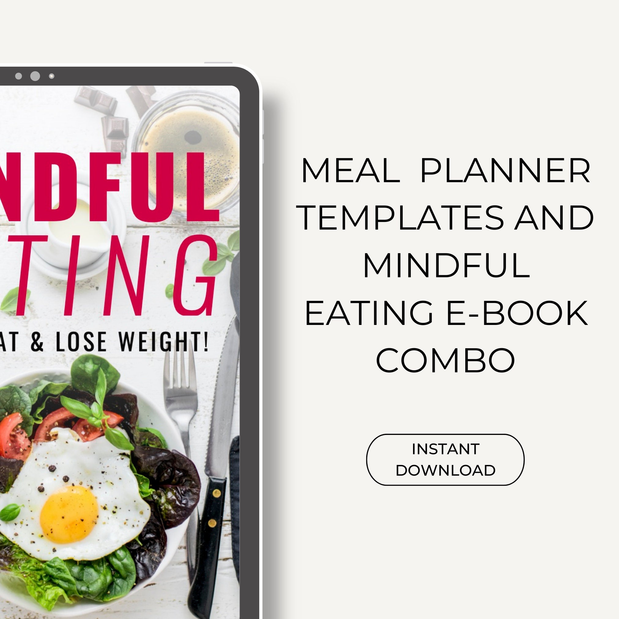 Printable Meal Planner Weekly Food Diary Digital Meal Tracker Personal ...
