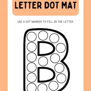 Colorful Playful Alphabet Dot Mat Worksheets - Etsy
