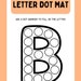 Colorful Playful Alphabet Dot Mat Worksheets - Etsy